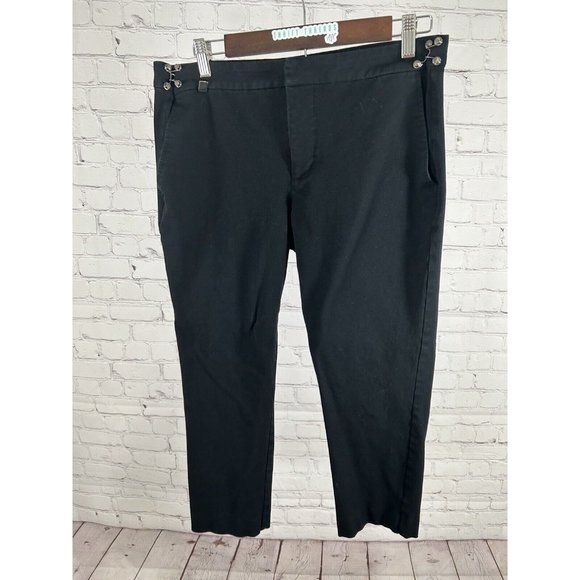 Lauren Ralph Lauren | Pants & Jumpsuits | Lauren Ralph Lauren Solid Black Mid Rise Capri Pants ...
